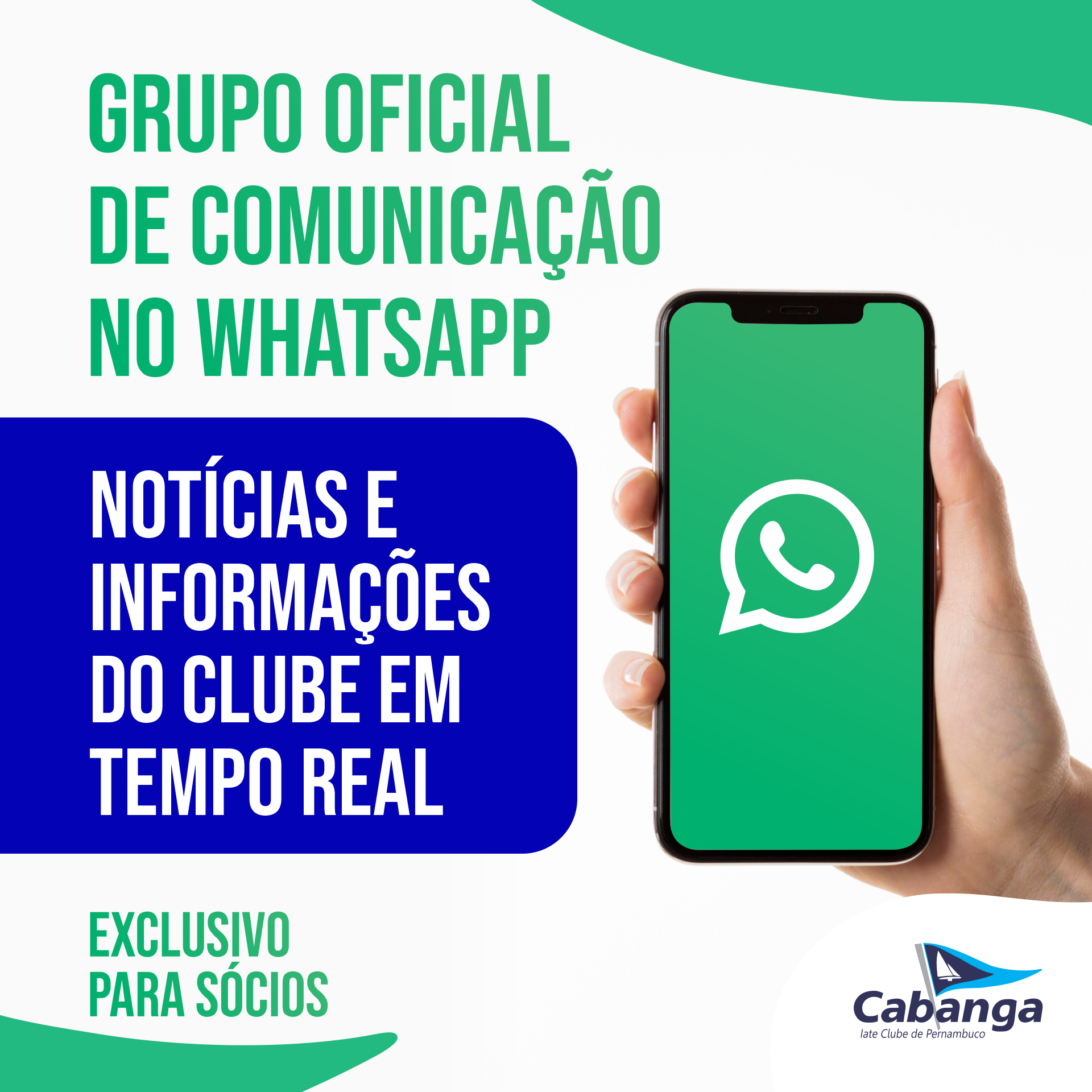 Cabanga cria Grupo Oficial de Comunicação no WhatsApp exclusivo para ...